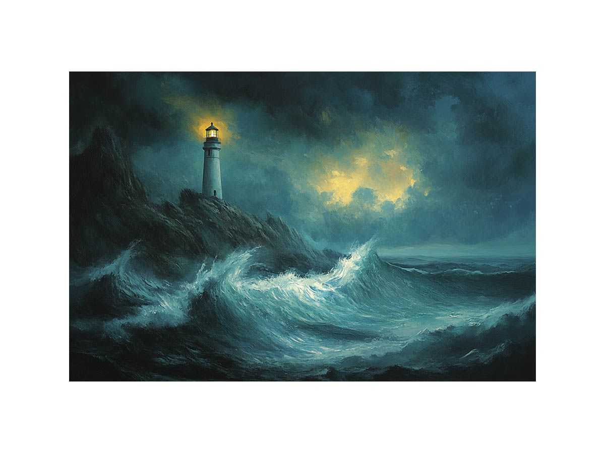Moonlit Watchtower – Canvas Art Prints