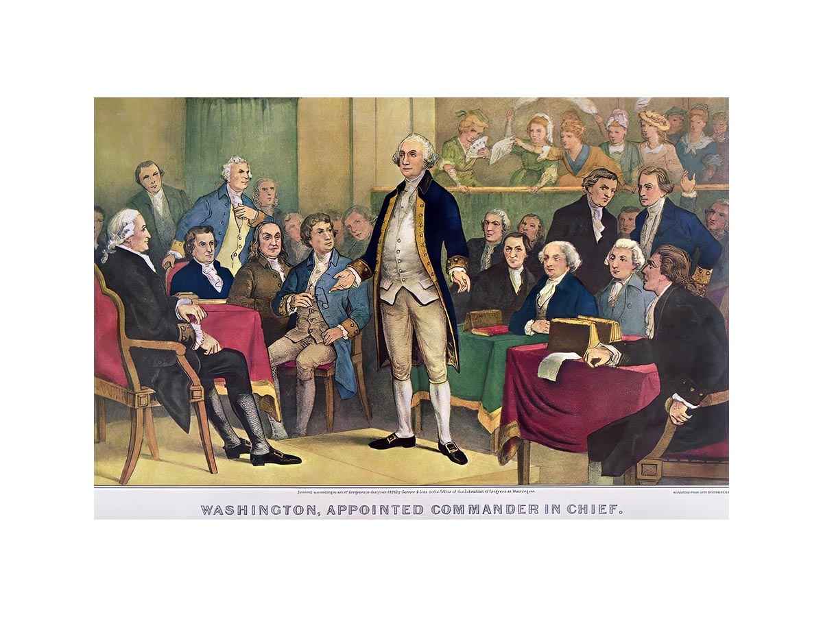 George Washington Commander in Chief – Canvas Art Prints