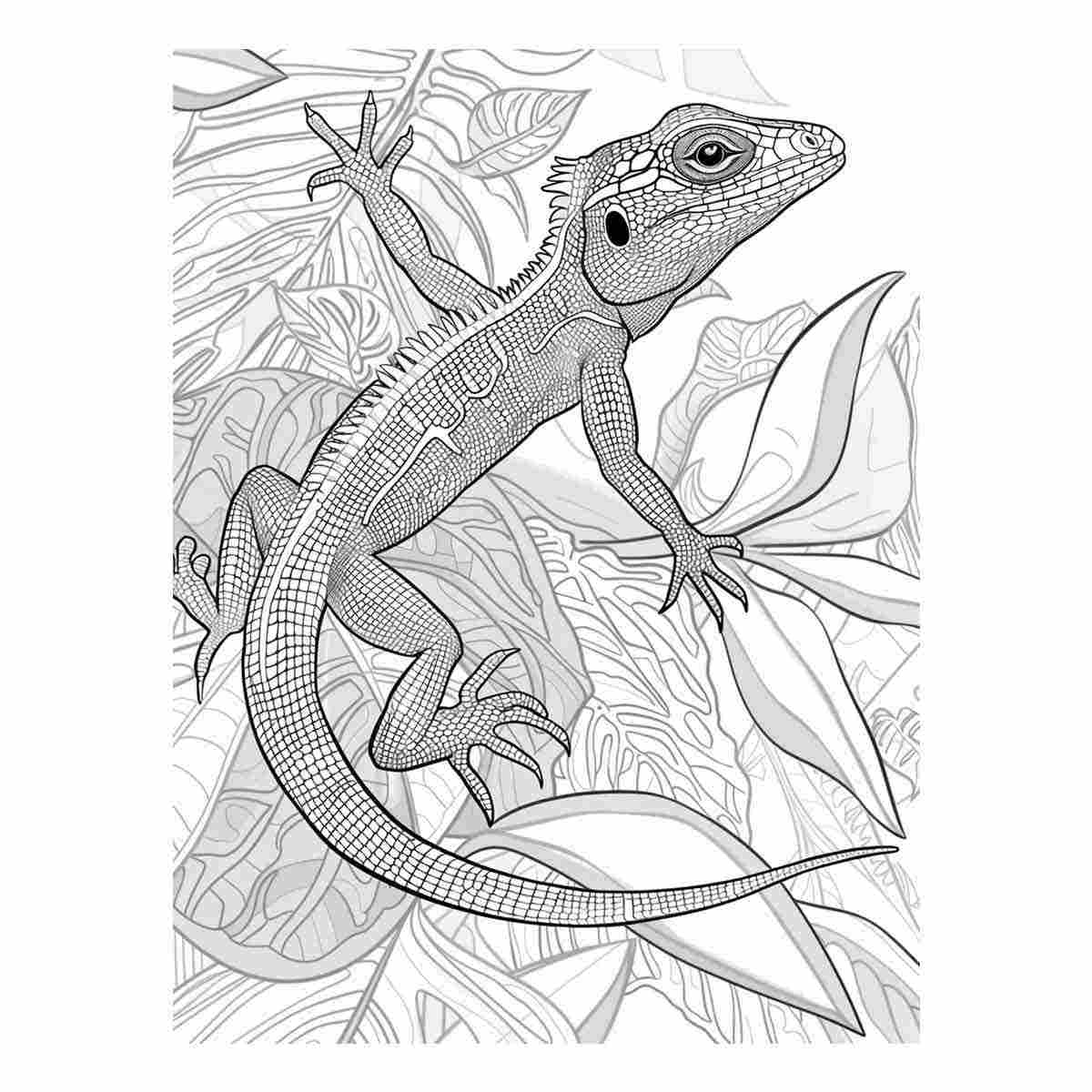 Color Me Lizard – Canvas Art Prints