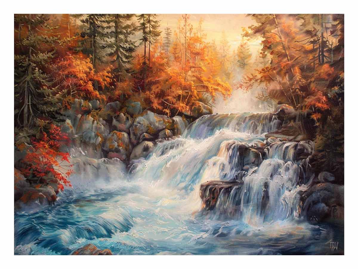 Quiet Waterfall – Canvas Art Prints