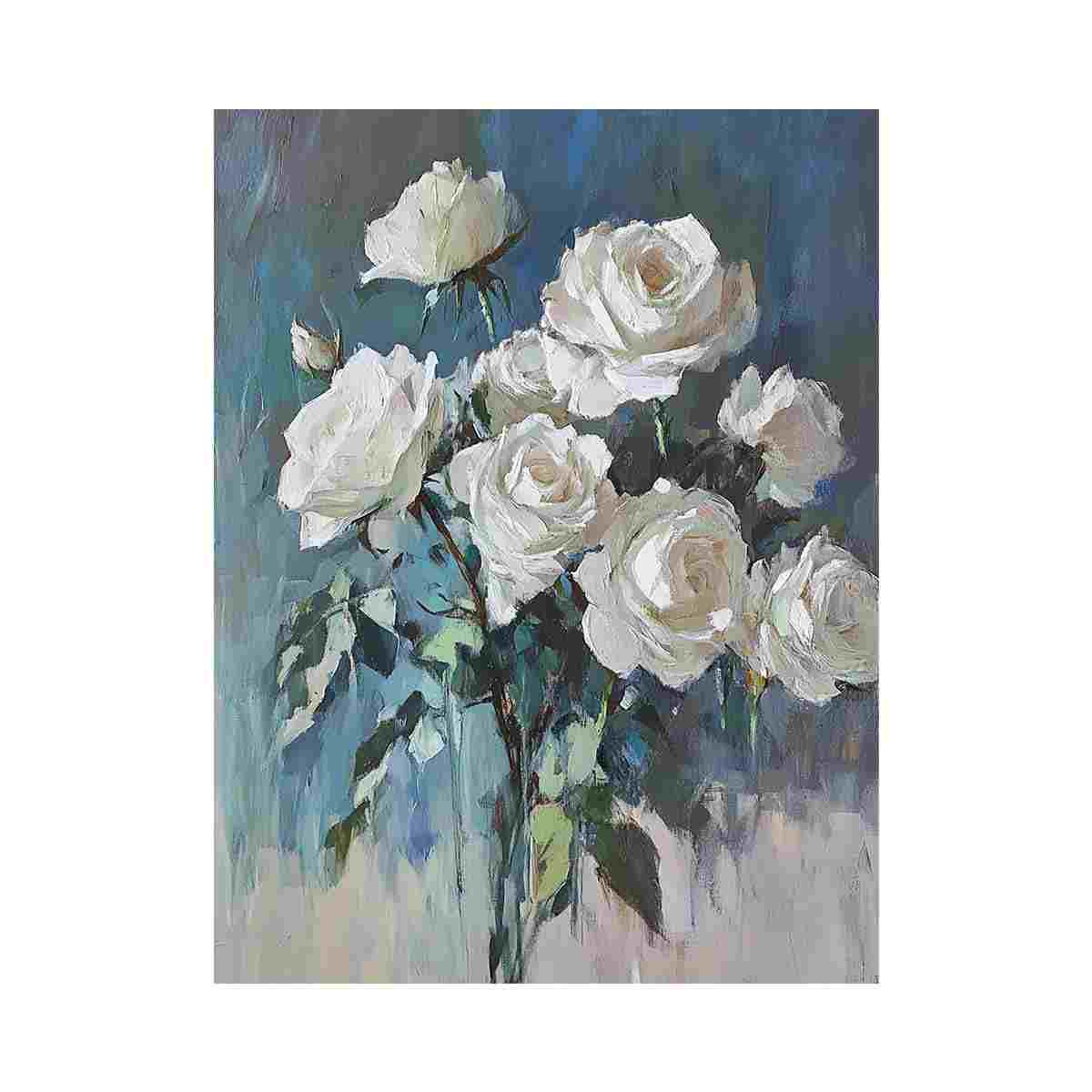 White Roses – Canvas Art Prints