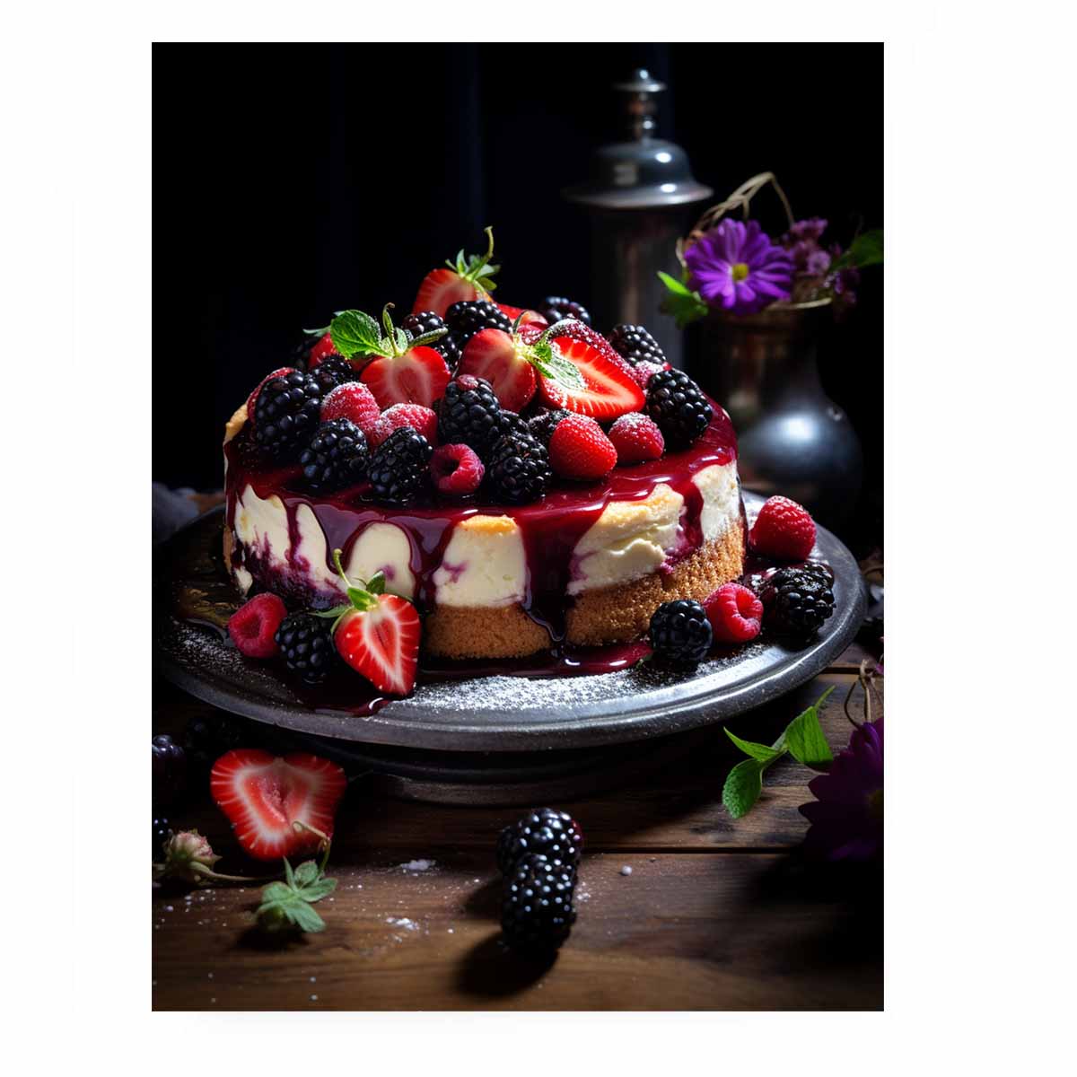 Cheesecake Poster – Canvas Art Prints