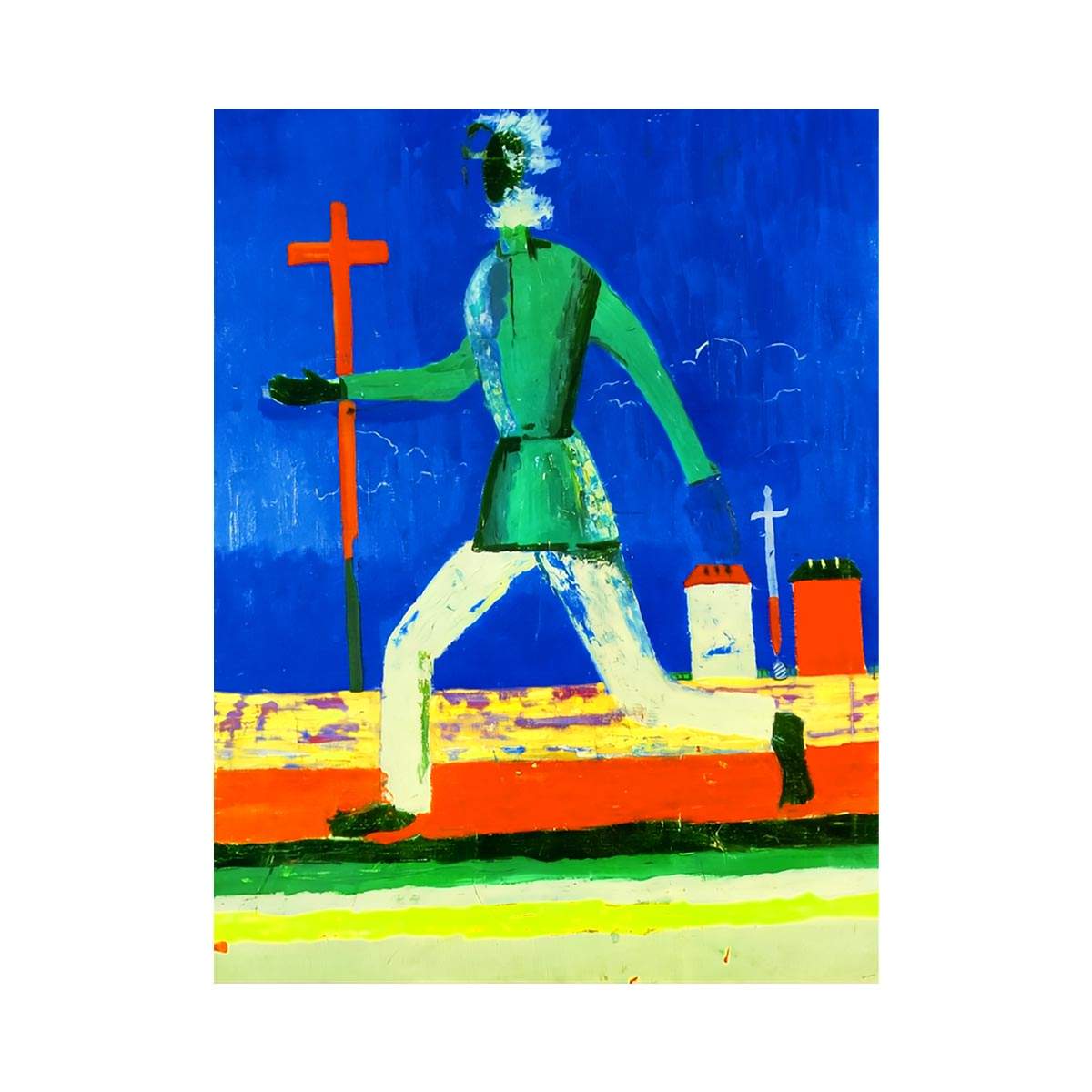 Running Man by Kasimir Malevich Painting – Canvas Art Prints