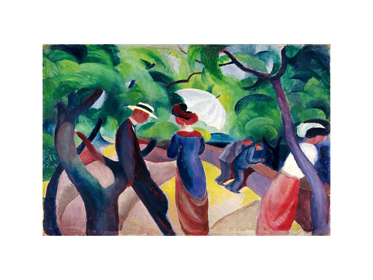 Promenade by August Macke Painting – Canvas Art Prints