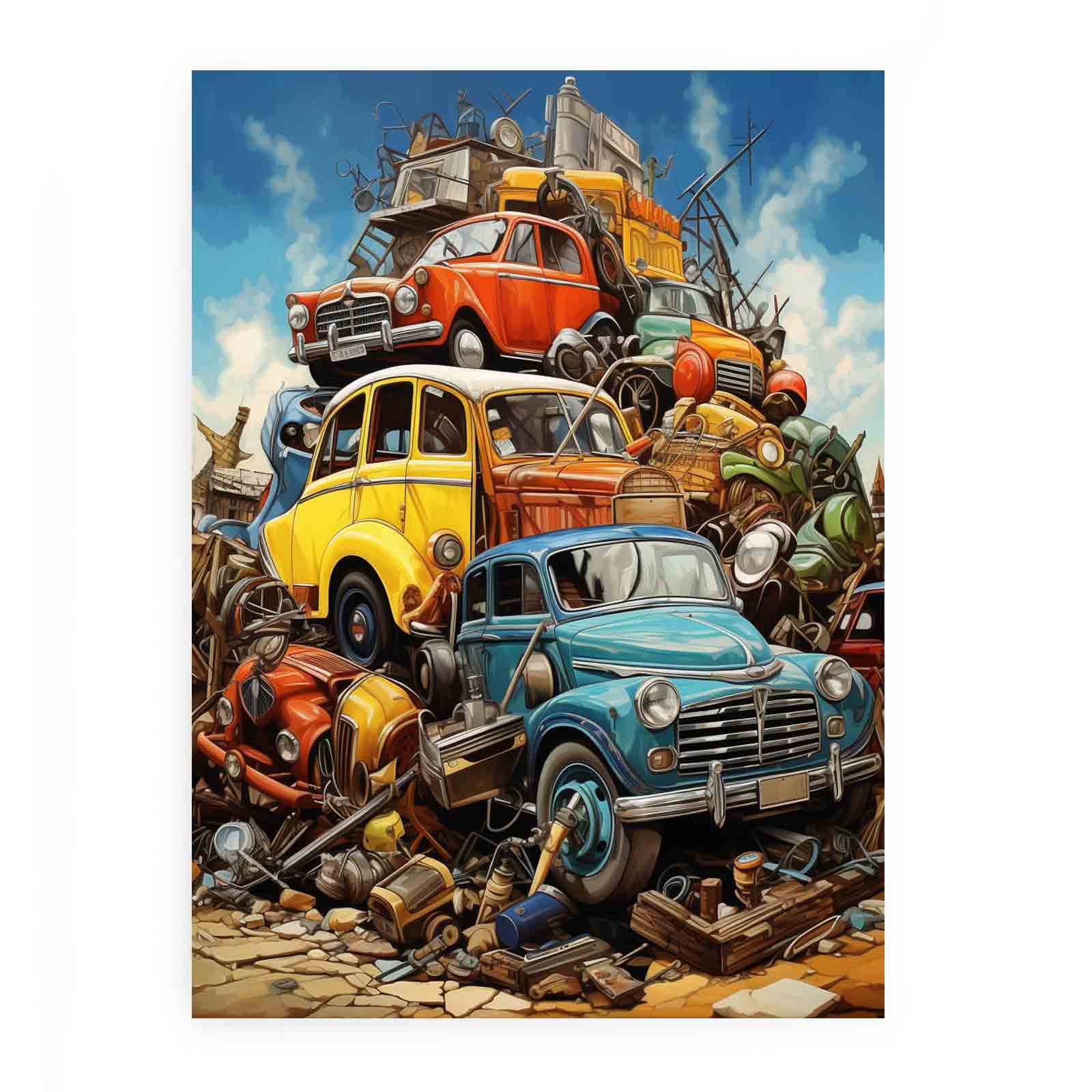 Metal Maw Painting – Canvas Art Prints