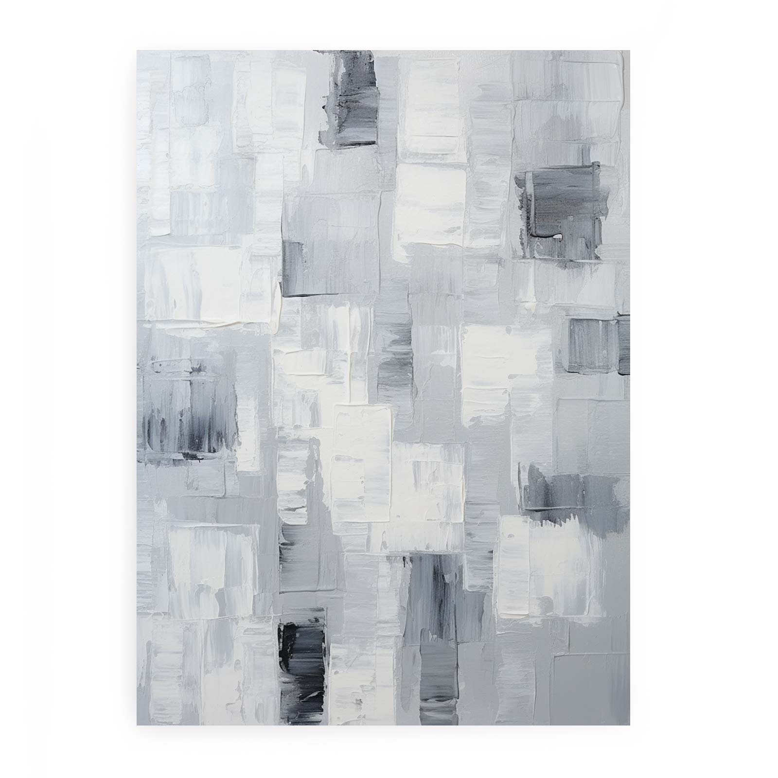 Abstract Painting Grey – Canvas Art Prints