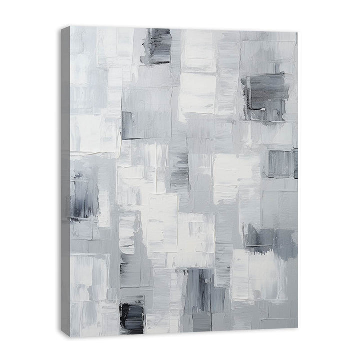 Abstract Painting Grey – Canvas Art Prints