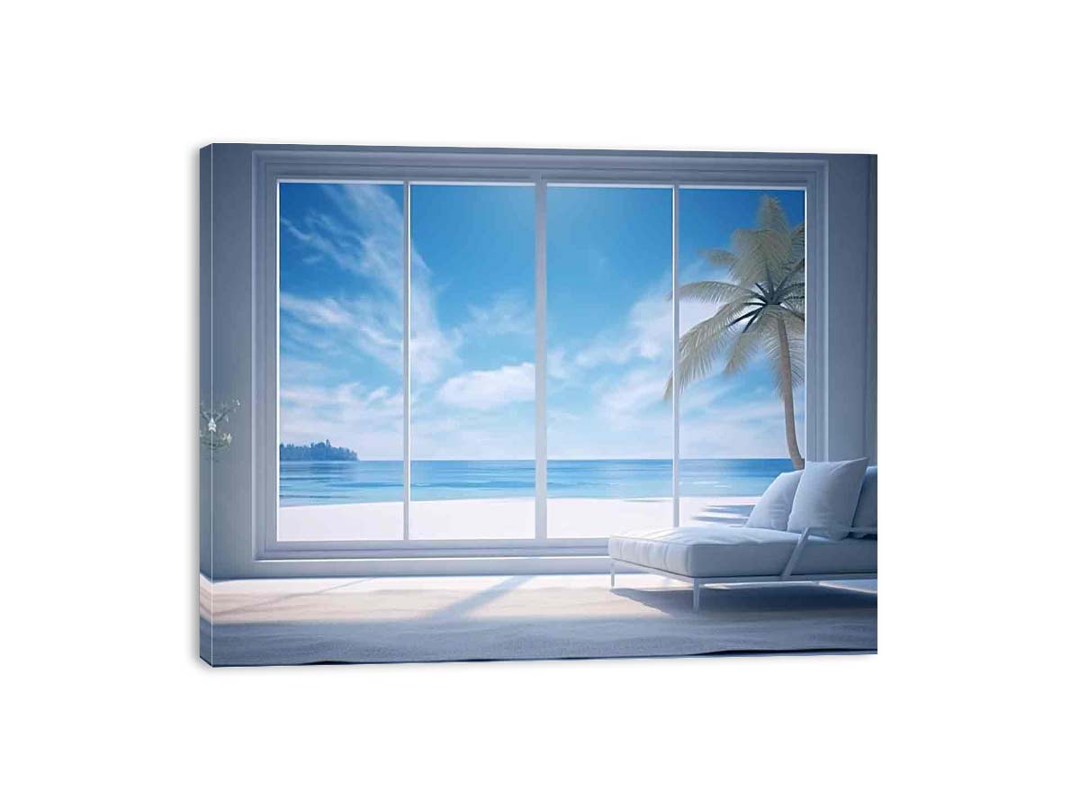 Beach Window – Canvas Art Prints