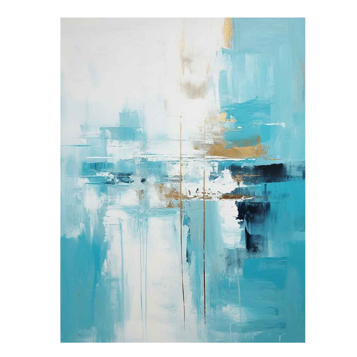 Teal Abstract – Canvas Art Prints