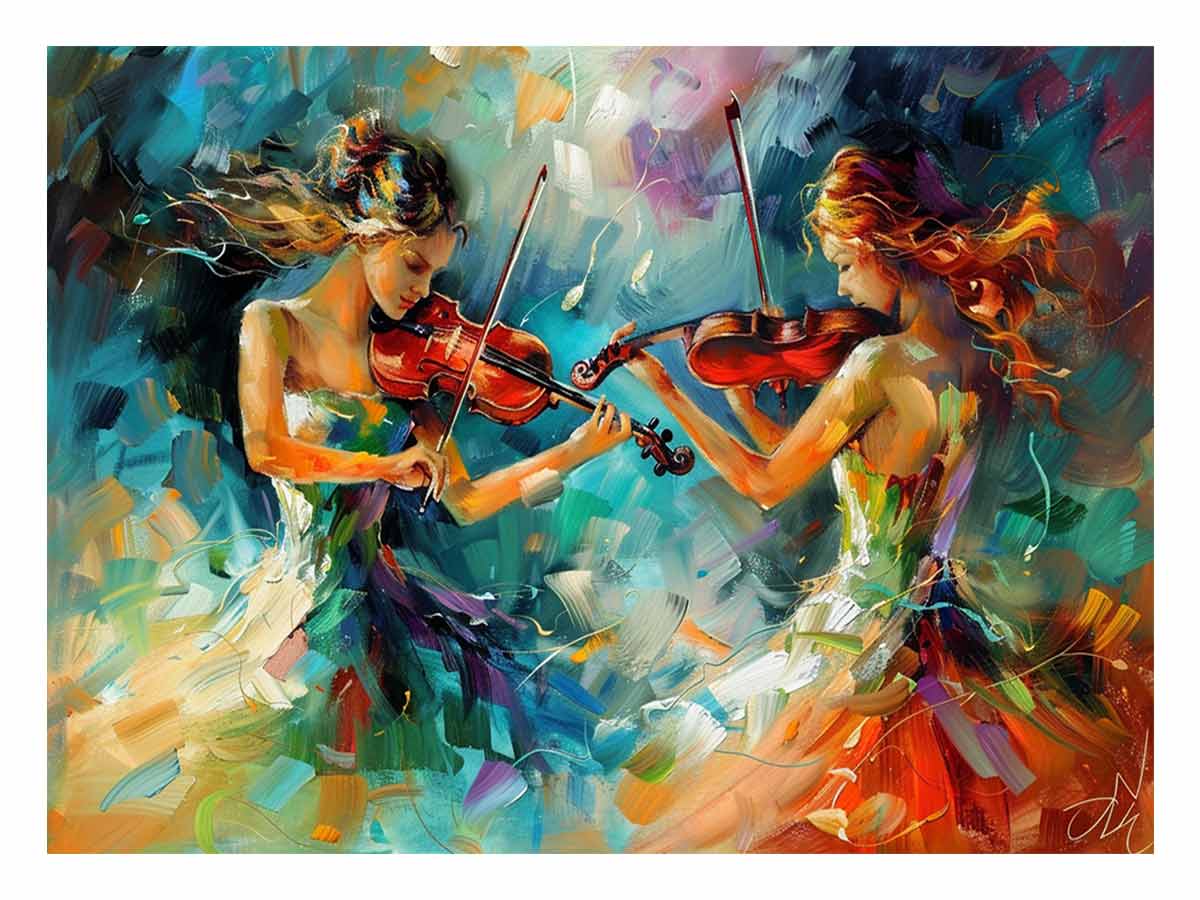 Muisc In Sync Painting – Canvas Art Prints
